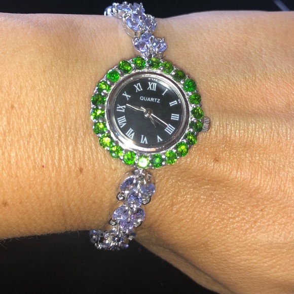 Stamped 925 | Accessories | Beautiful Genuine Tanzanite Chrome Diopside ...